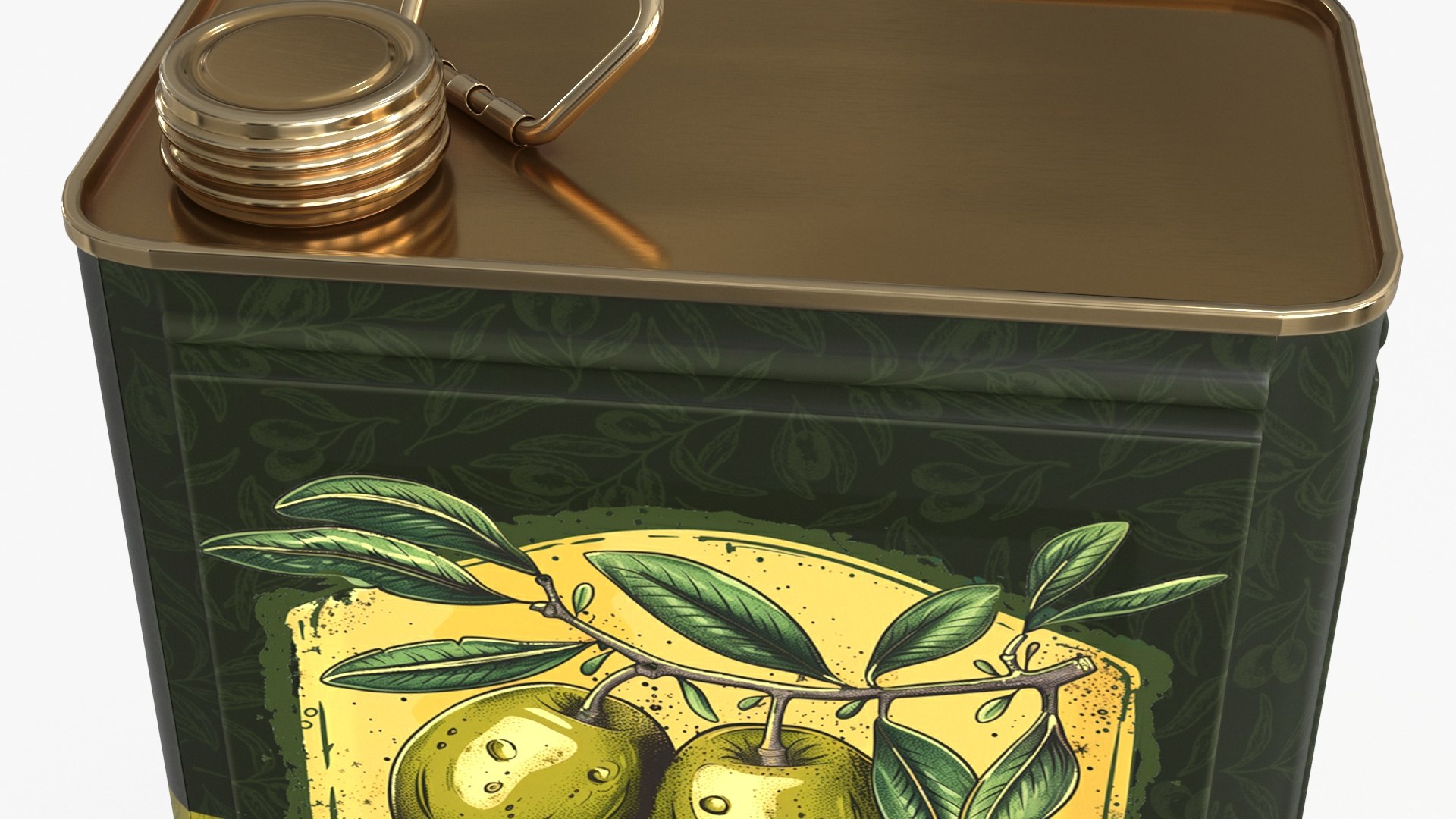 Olive Oil Can Big Model - TurboSquid 2256820