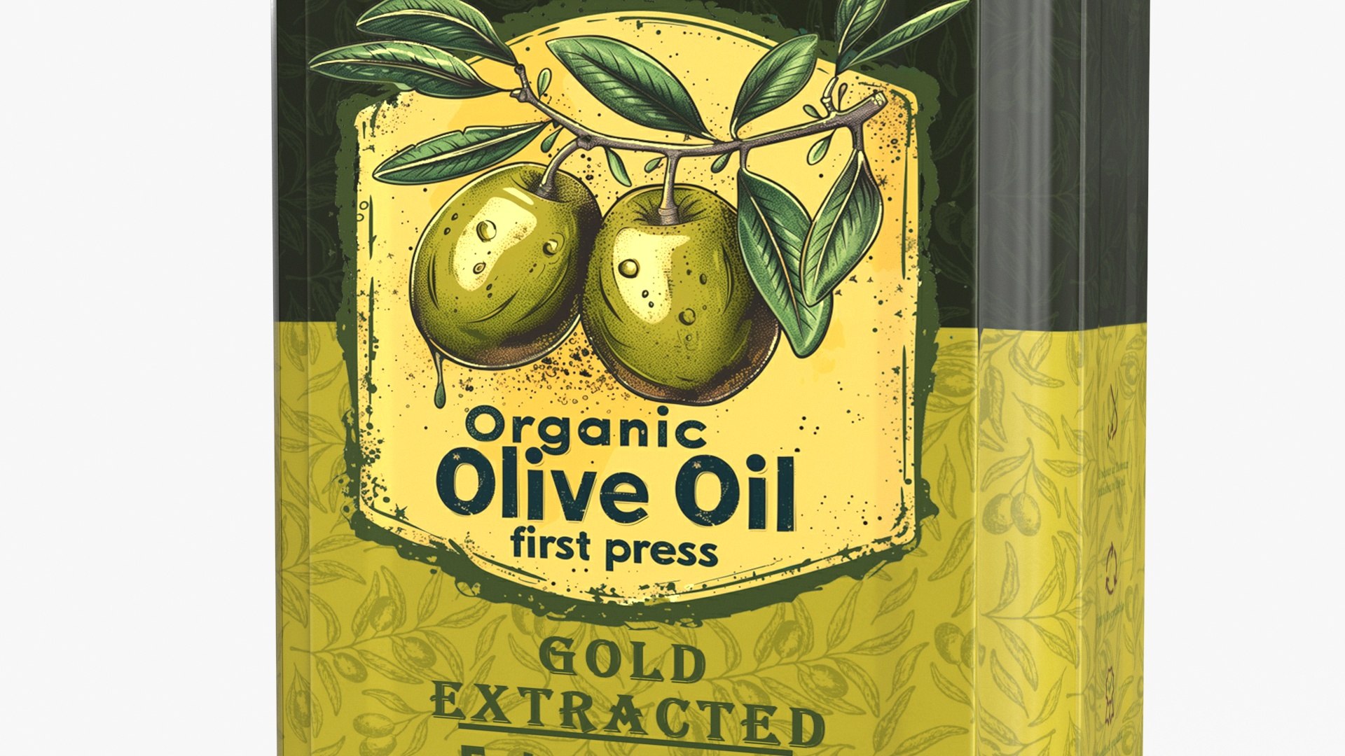 Olive Oil Can Big Model - TurboSquid 2256820