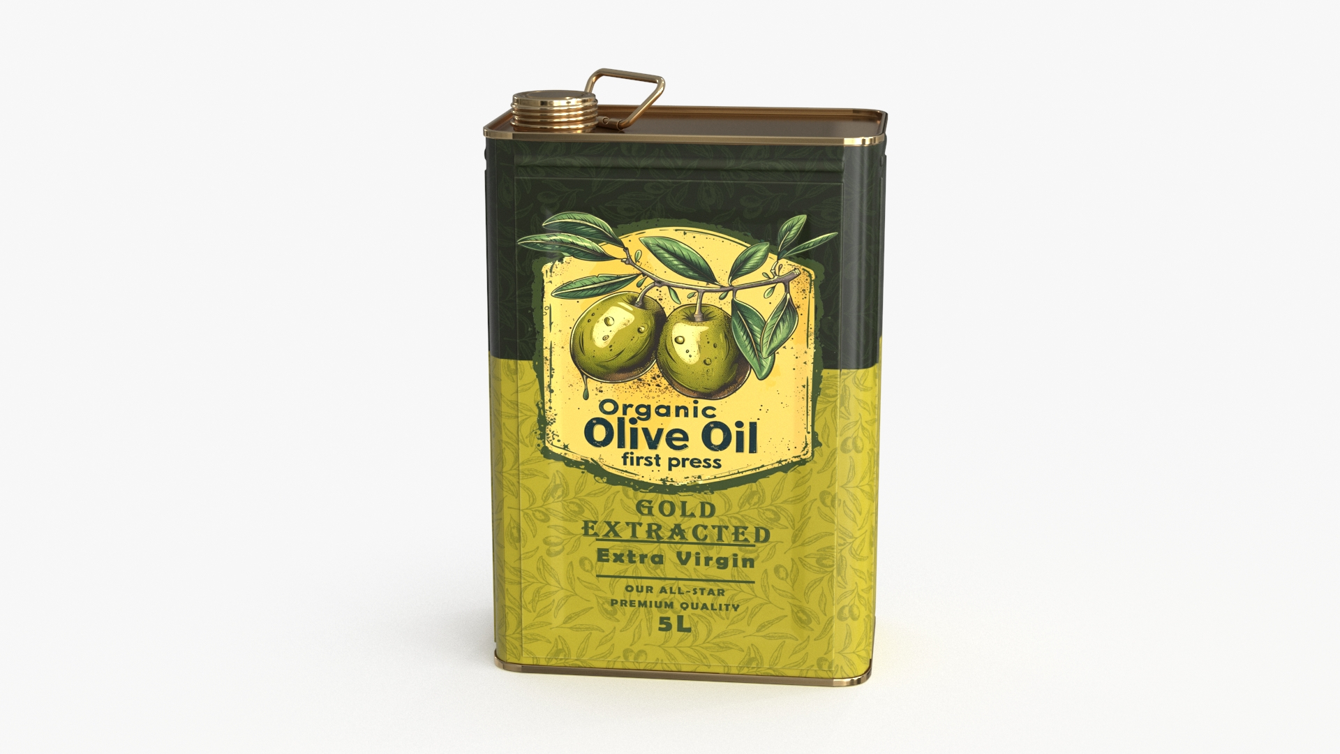 Olive Oil Can Big Model - TurboSquid 2256820