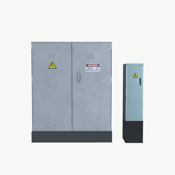 modelo 3d Panel eléctrico del lado de la carretera - TurboSquid 2264838