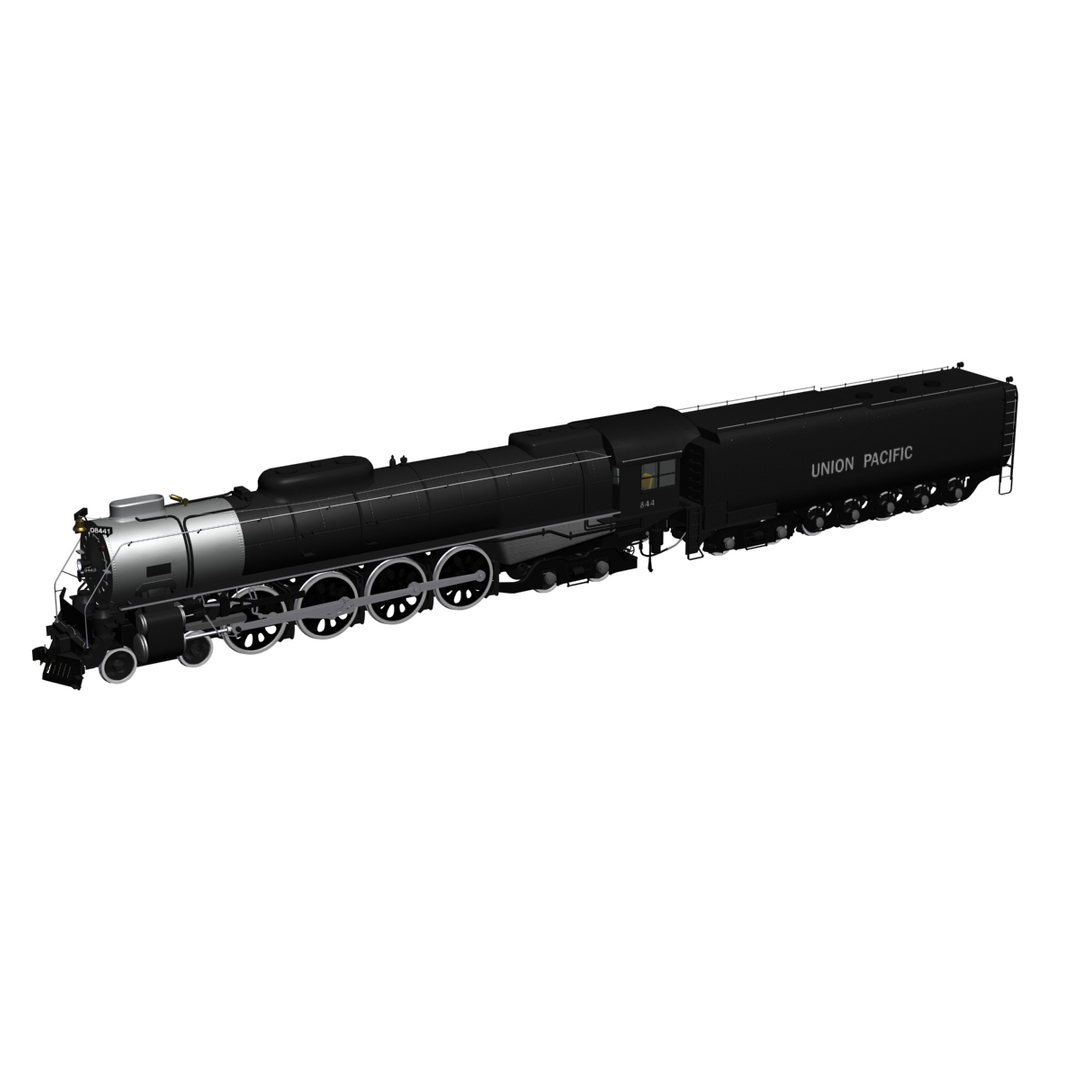 3d Steam Locomotive Fef-4-8-4 Train Model