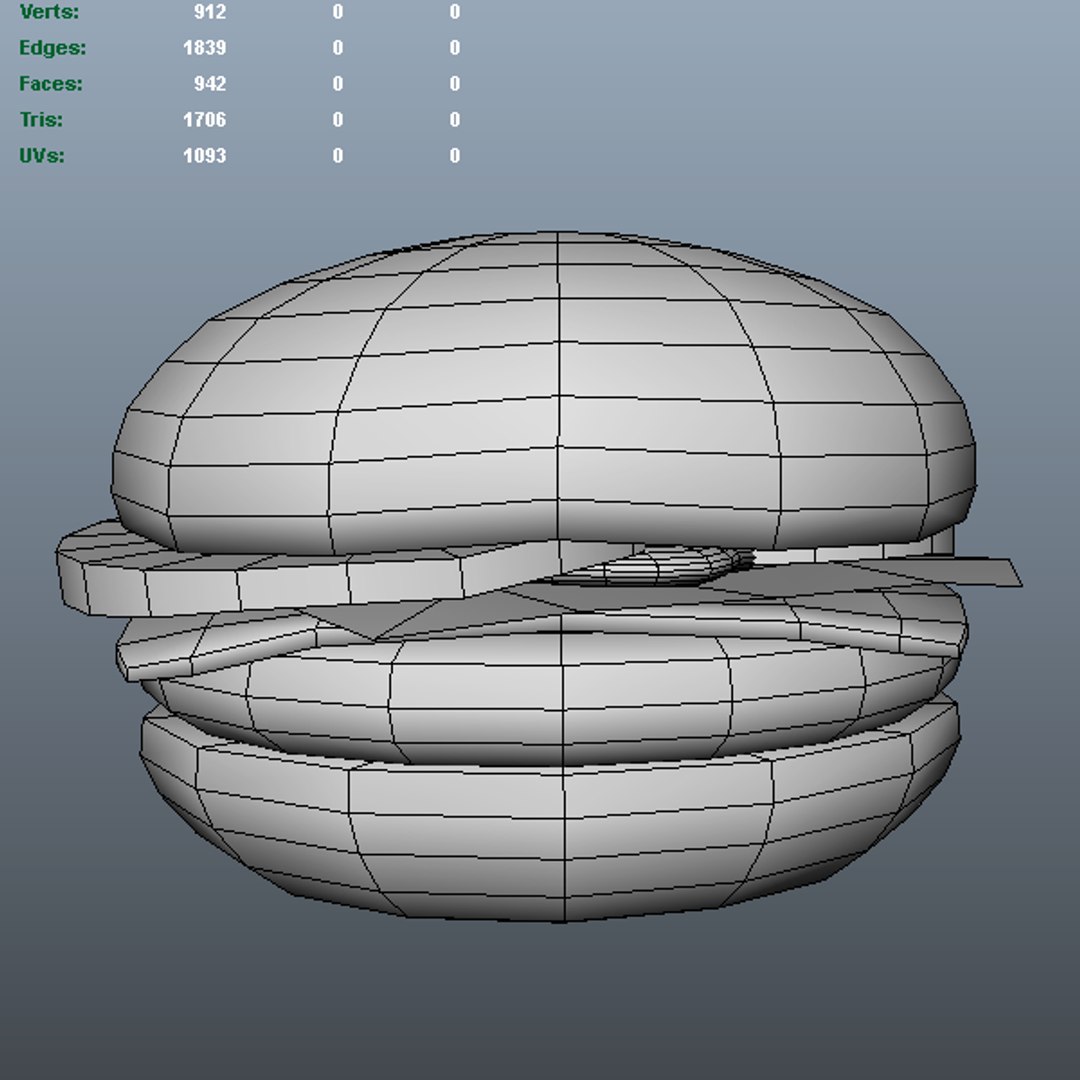 Hamburger Burger 3d Model