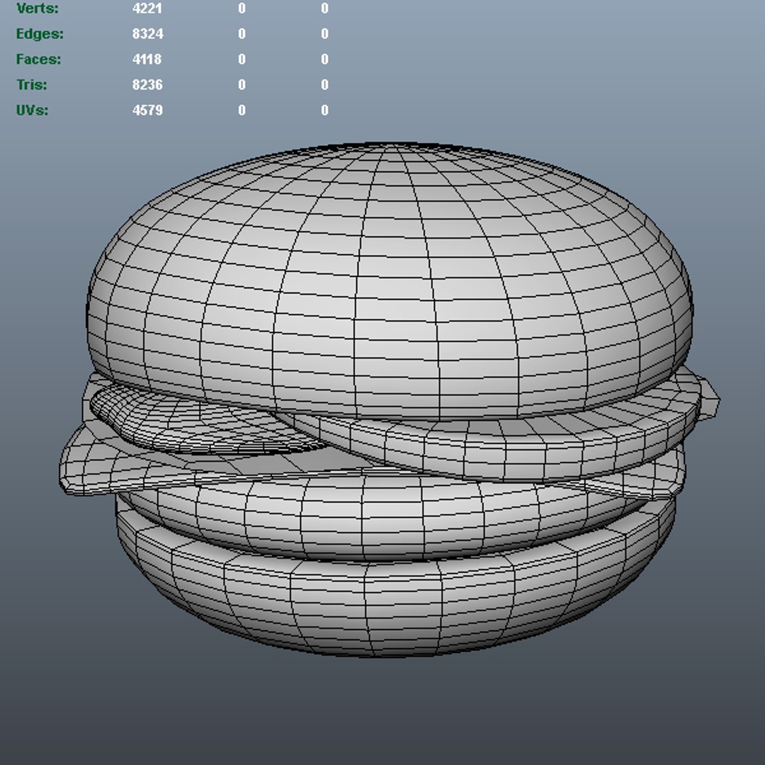 Hamburger Burger 3d Model