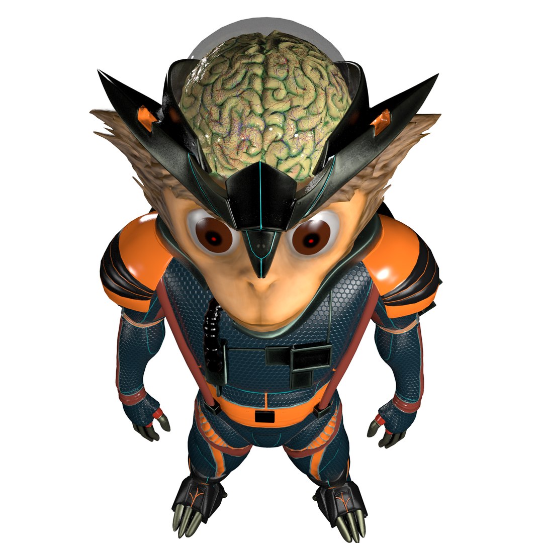 Brain Monkey 3D Model - TurboSquid 2332438