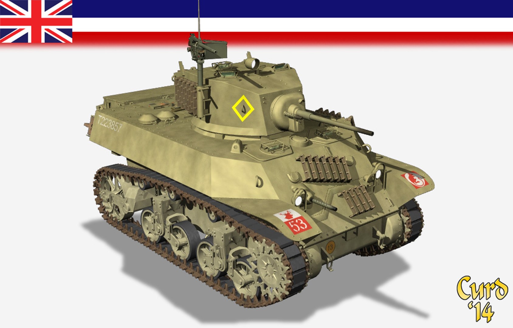 Lwo M3a3 Stuart Tanks Wwii