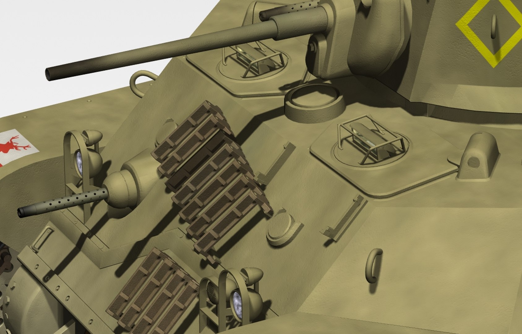 Lwo M3a3 Stuart Tanks Wwii