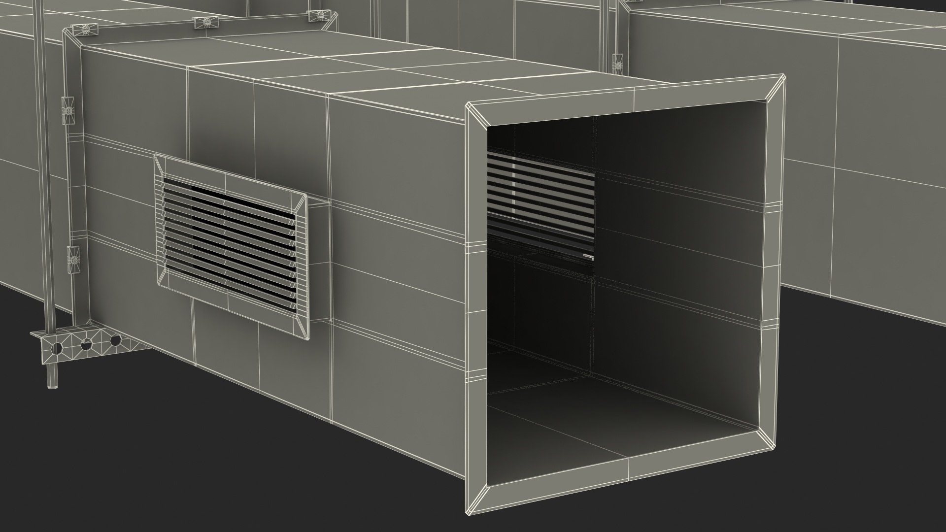 3D model industrial air conditioning duct - TurboSquid 1647016