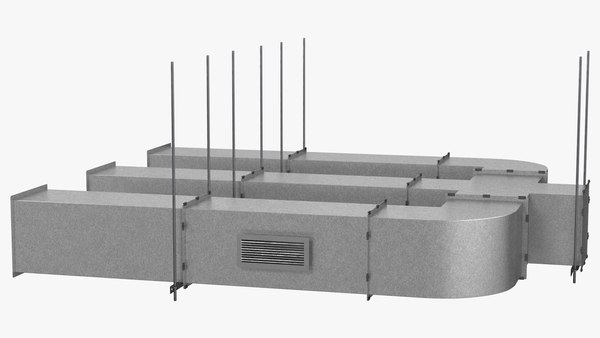 3D model industrial air conditioning duct - TurboSquid 1647016