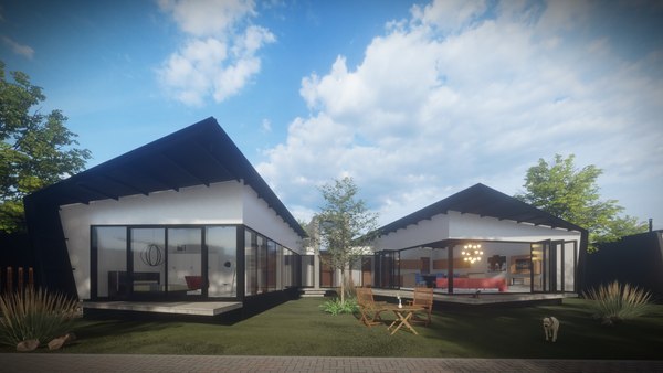 3D Modern Residential Estate and Clubhouse Model 3D model - TurboSquid ...