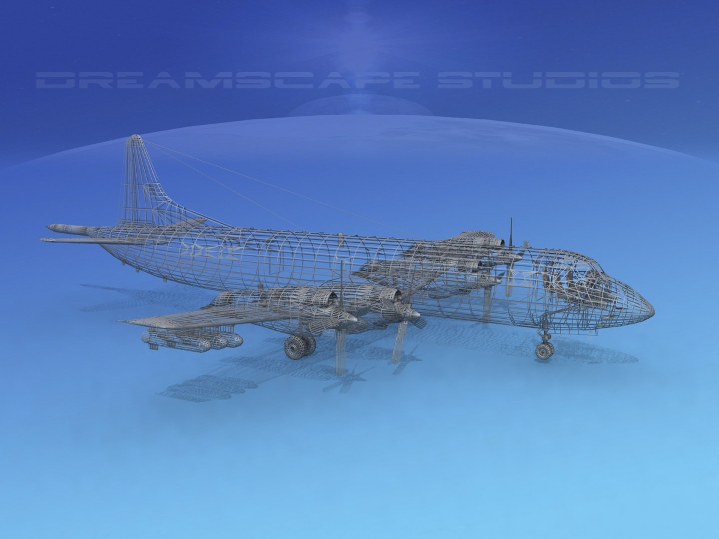 Orion Lockheed P-3 3d Model