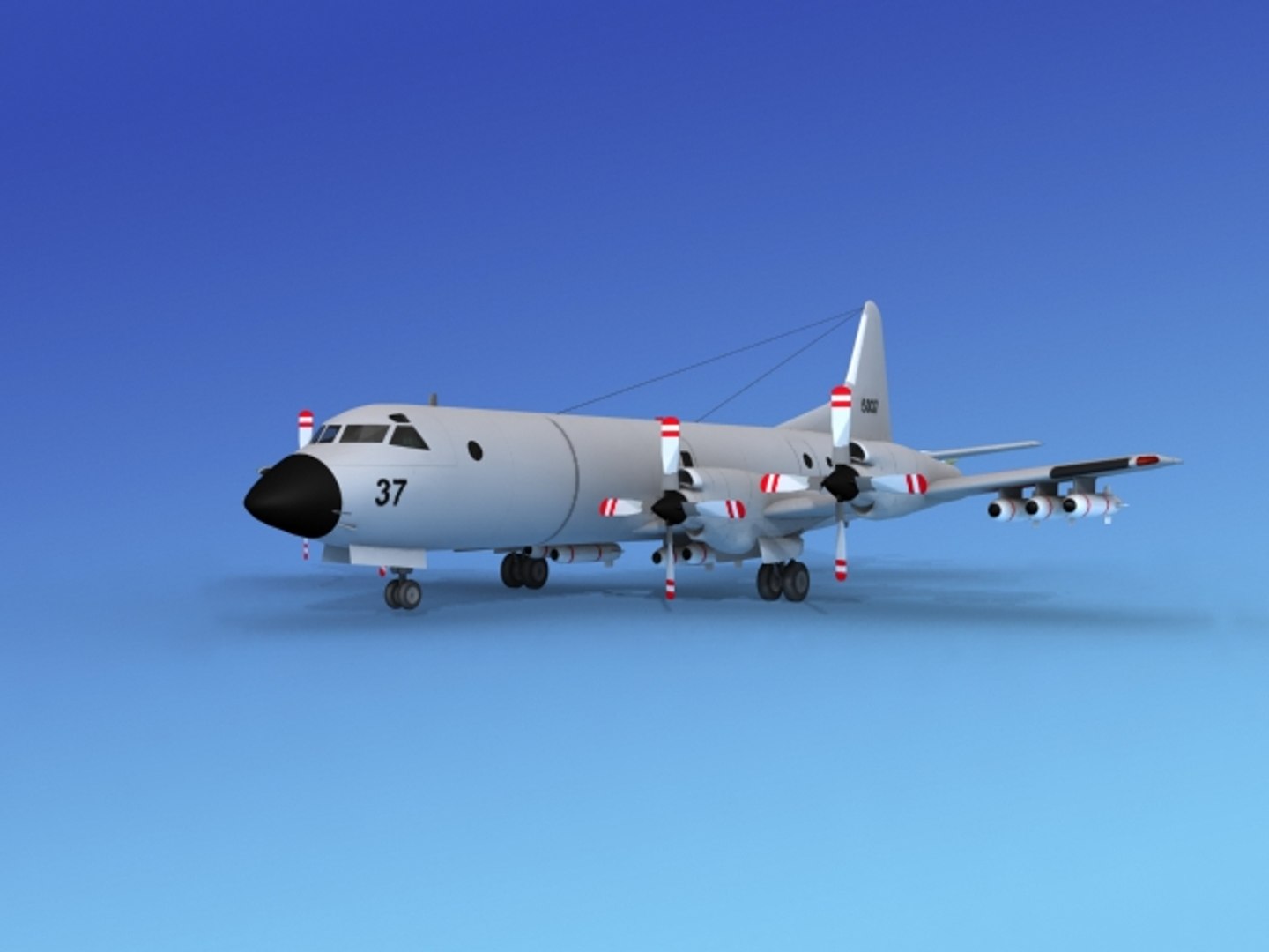 Orion Lockheed P-3 3d Model