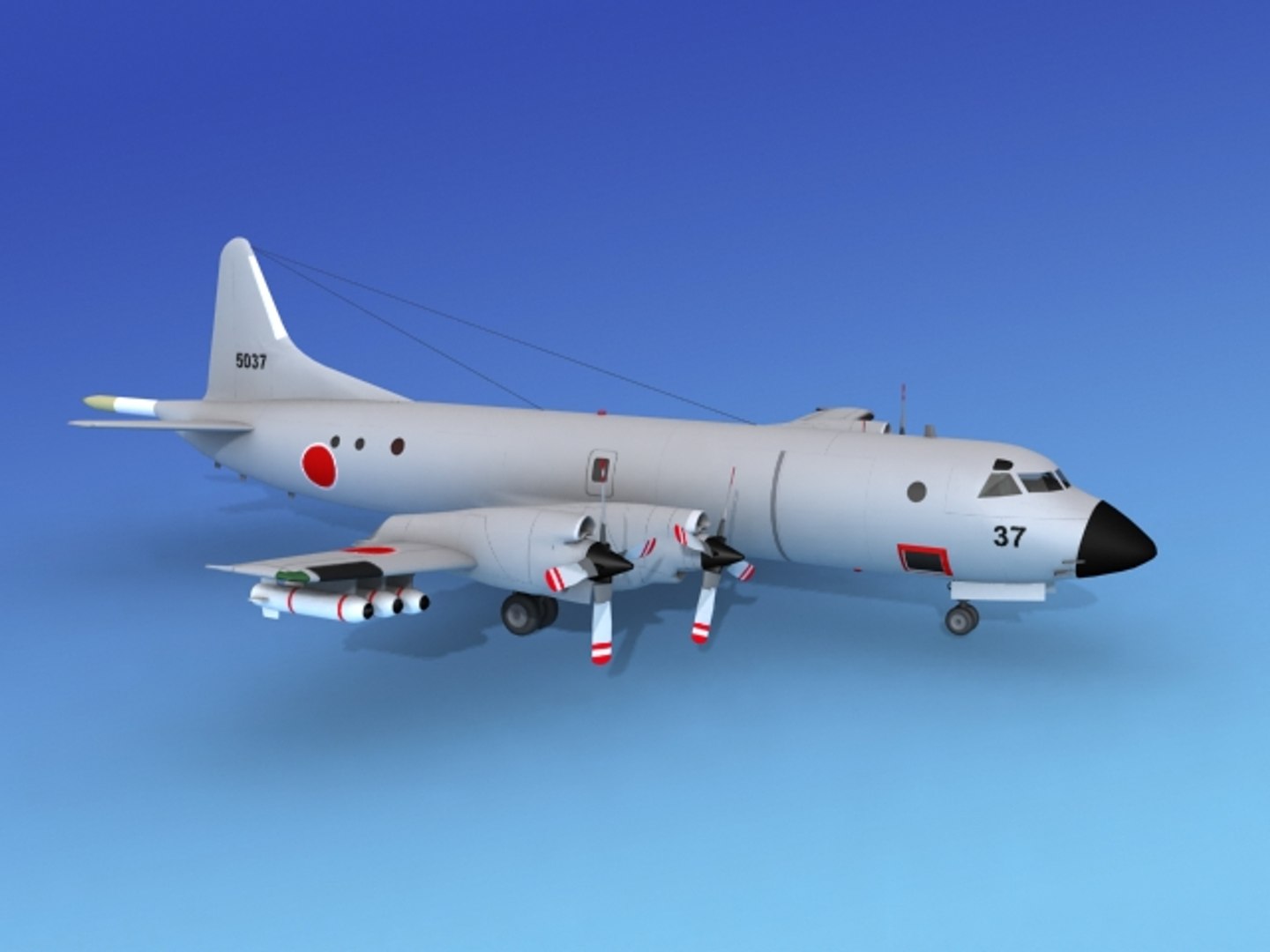 Orion Lockheed P-3 3d Model