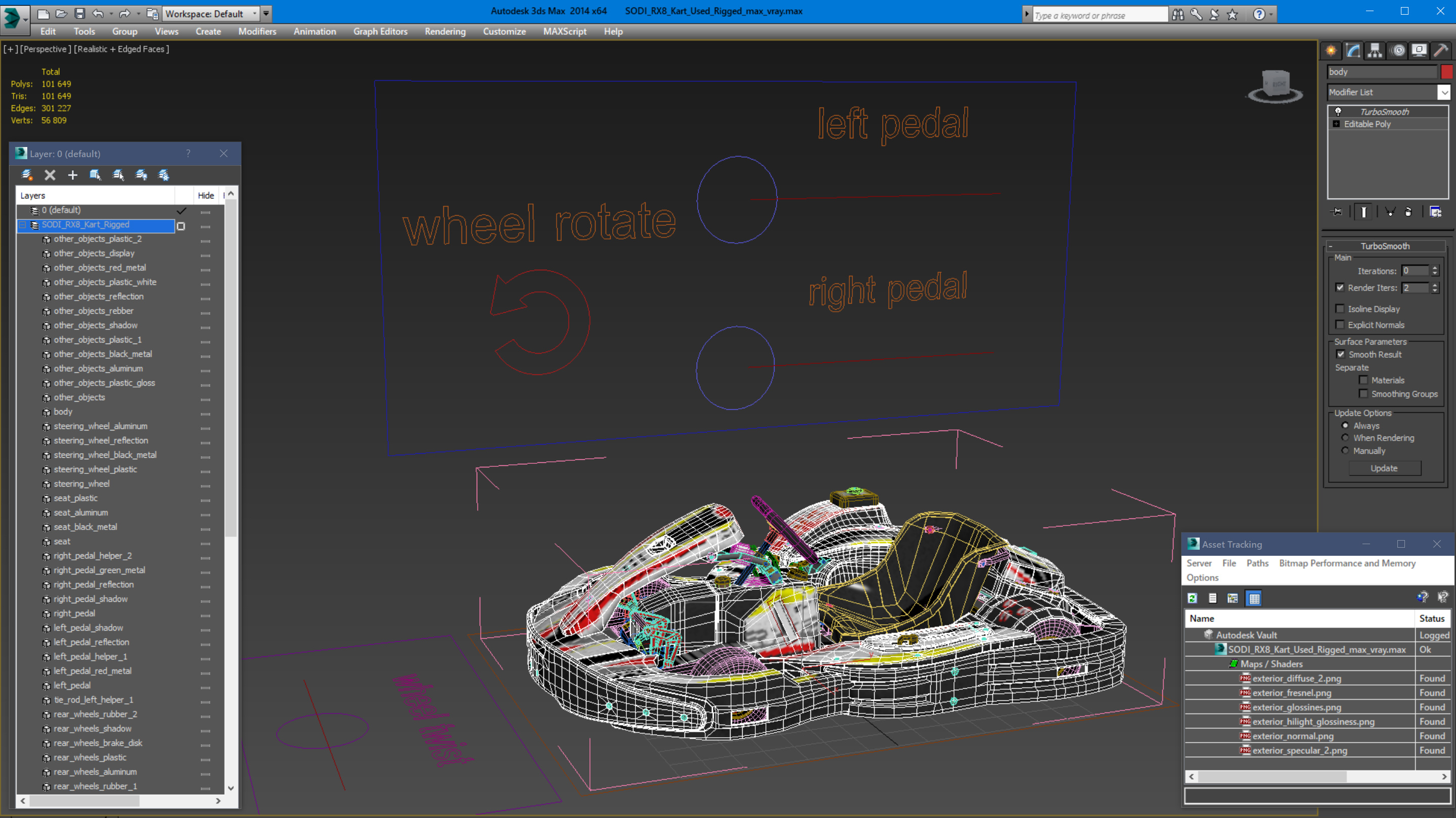 SODI RX8 Kart Used Rigged 3D model - TurboSquid 1926594