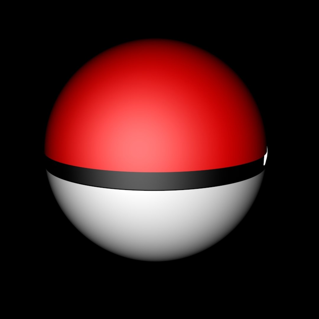 pokeball magic 3d model