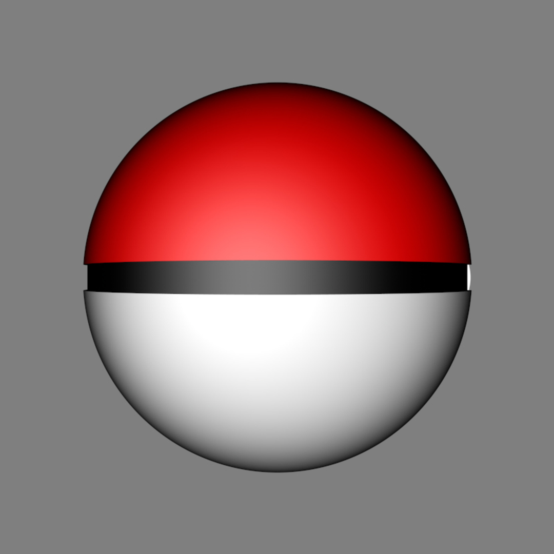 pokeball magic 3d model