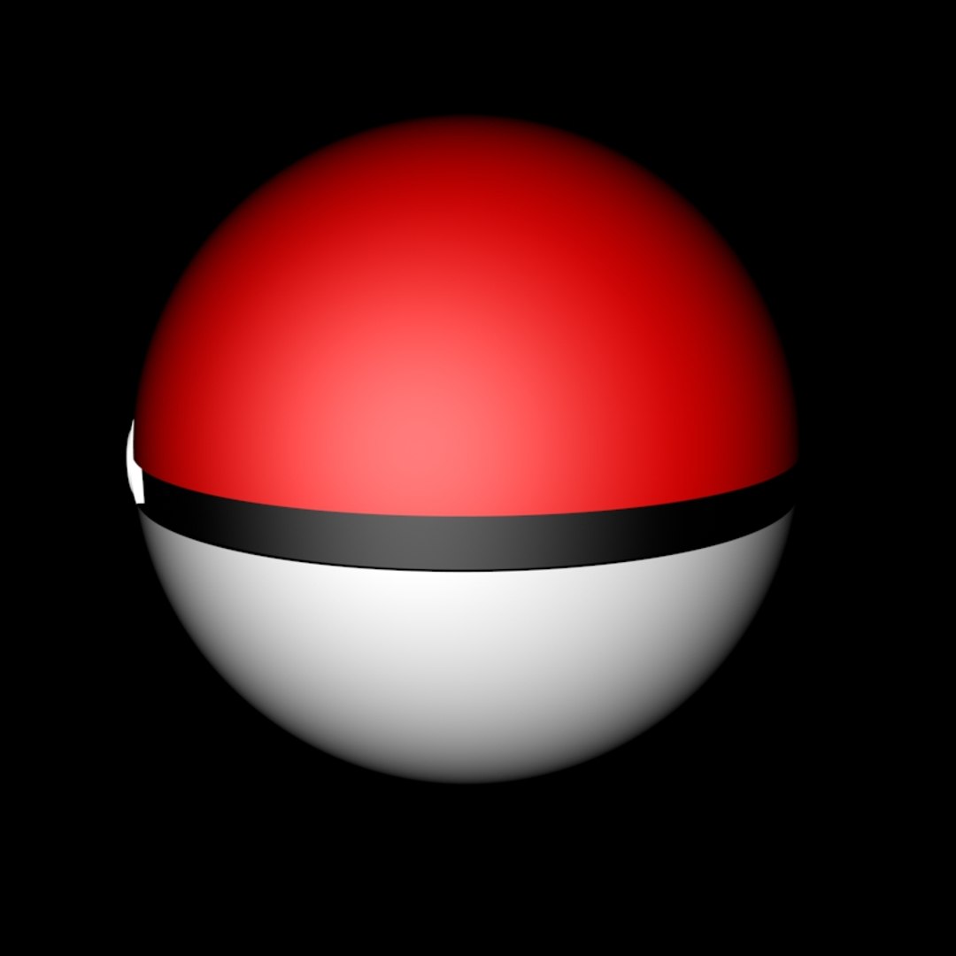pokeball magic 3d model