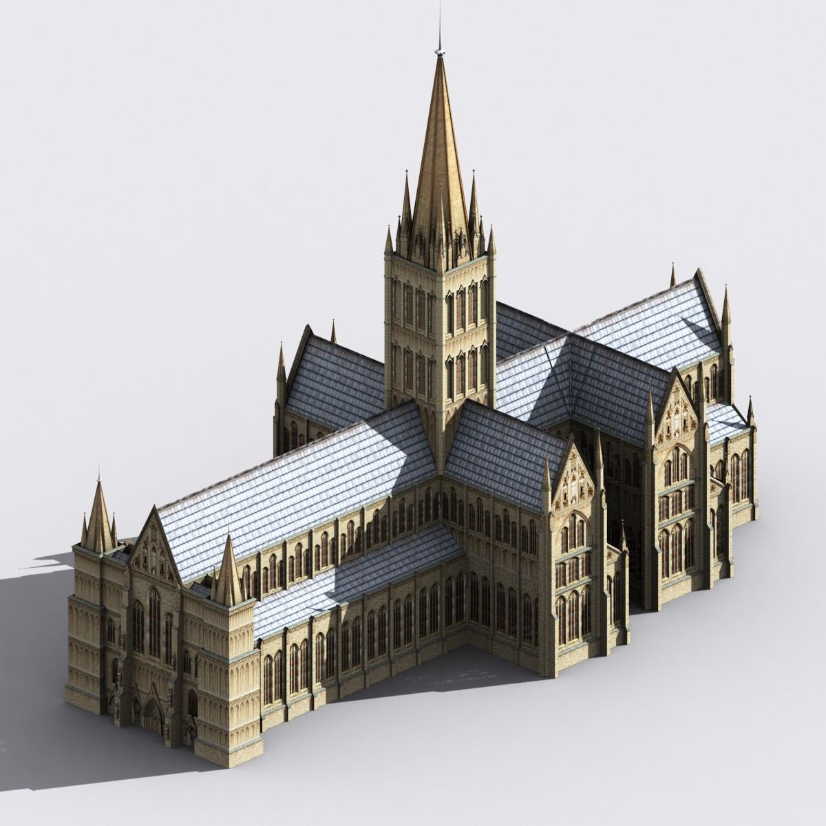salisbury cathedral 3d model