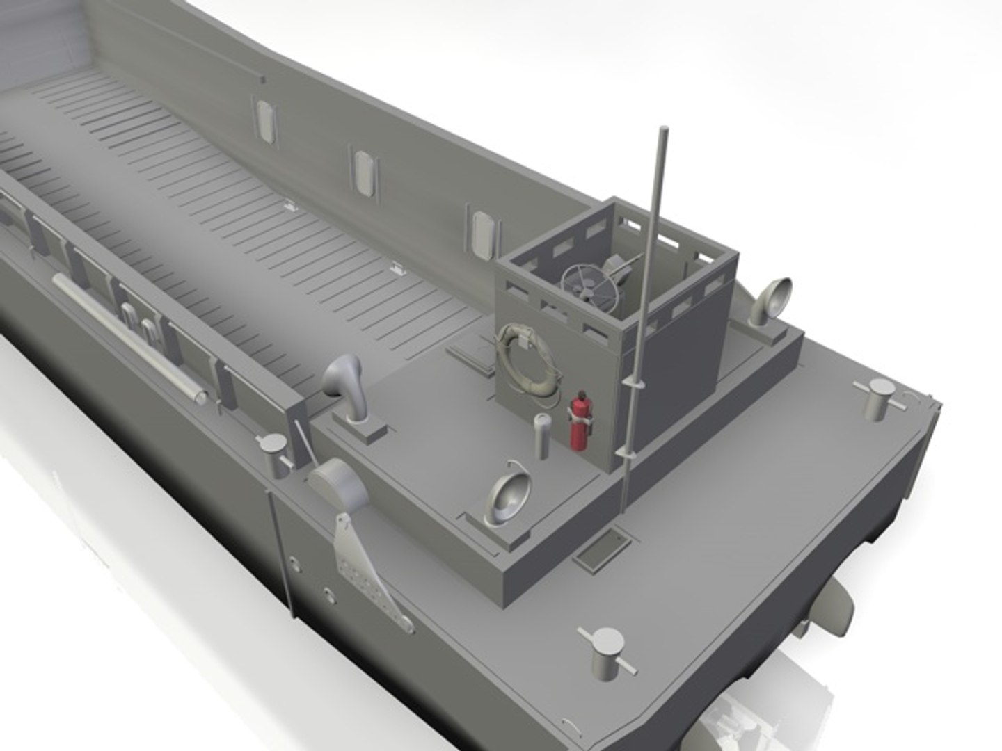 Lcm Landing Craft Mechanized 3d Model