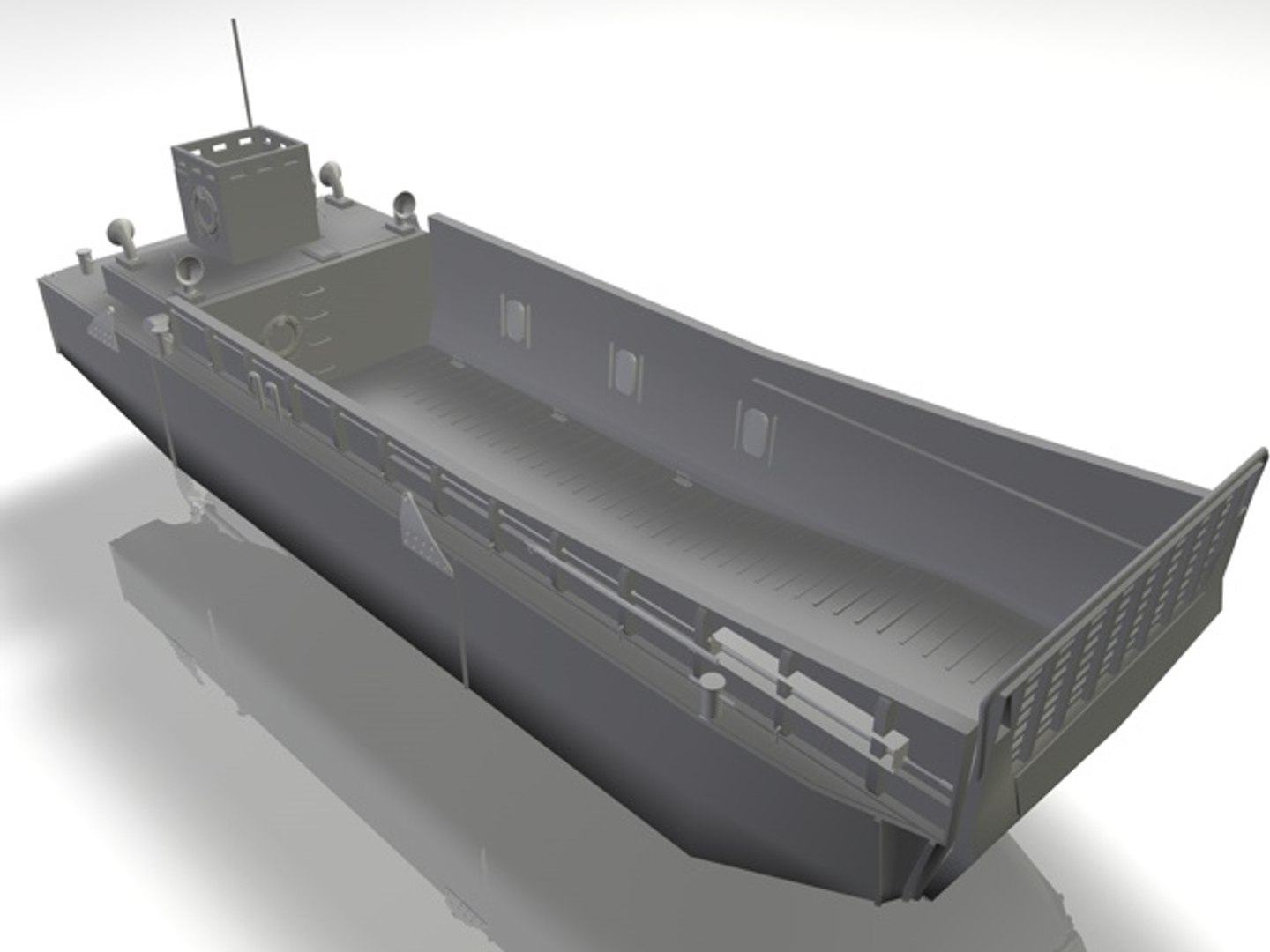 Lcm Landing Craft Mechanized 3d Model
