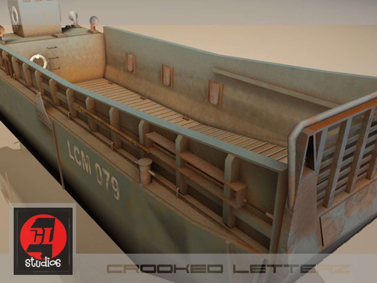 Lcm Landing Craft Mechanized 3d Model