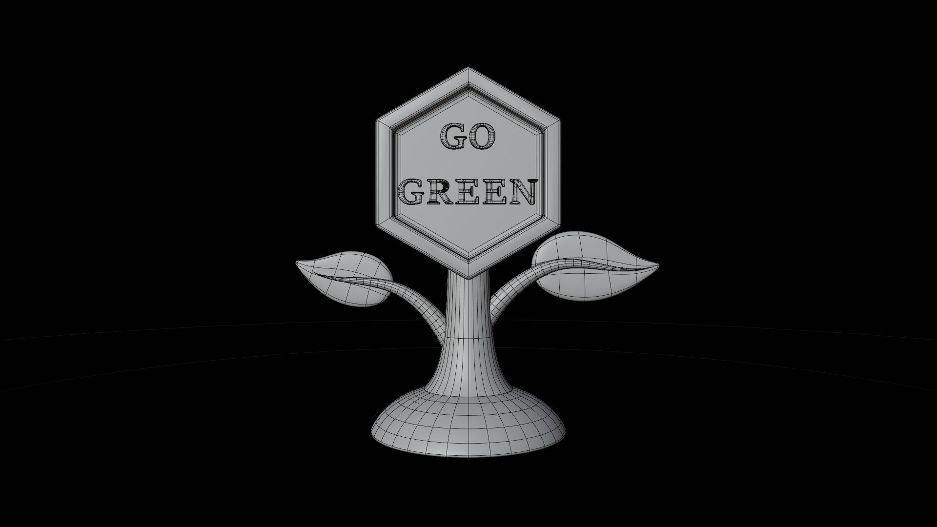 Go Green Board 3D - TurboSquid 2256209