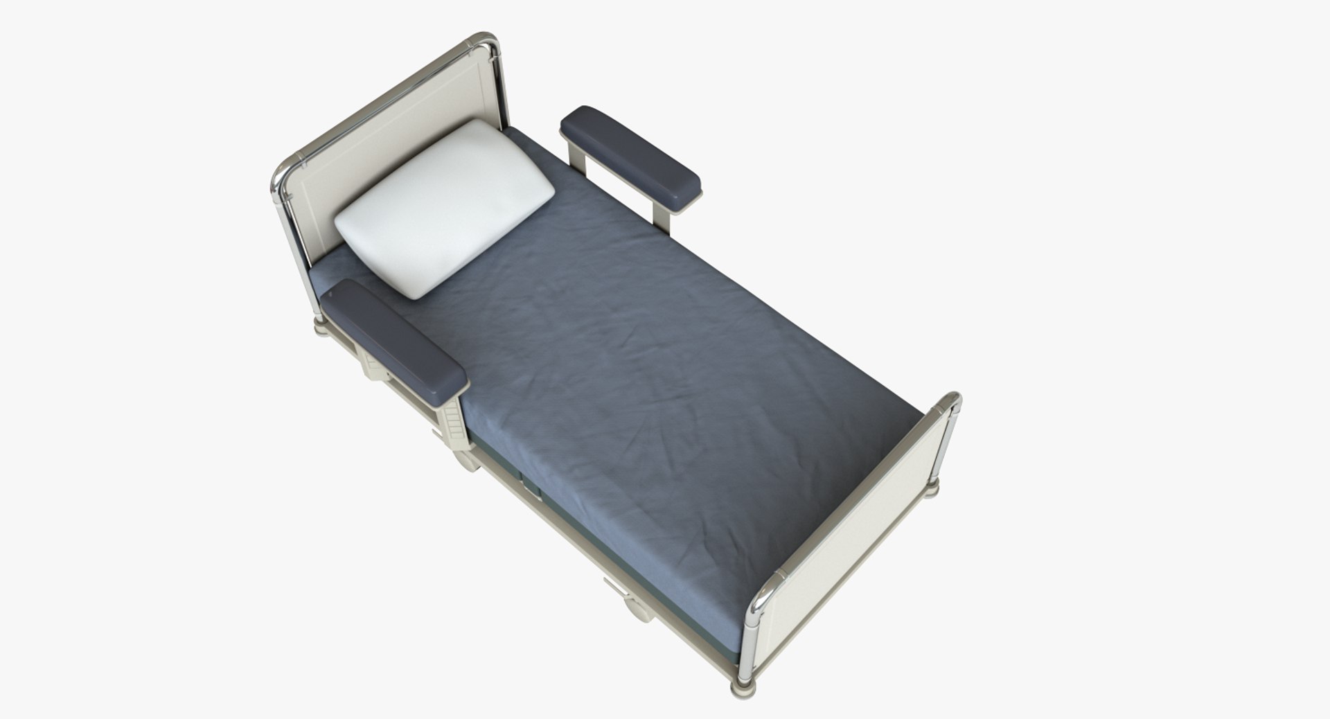 Hospital Patient Bed 3D Model - TurboSquid 1391503