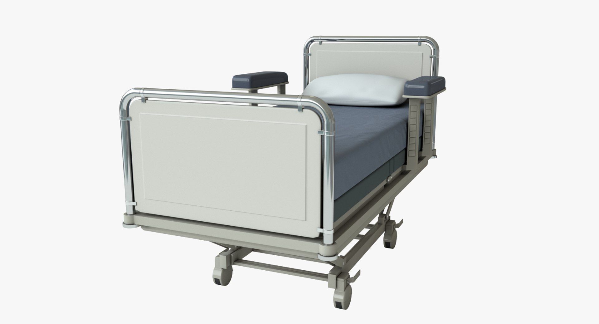 Hospital Patient Bed 3D Model - TurboSquid 1391503