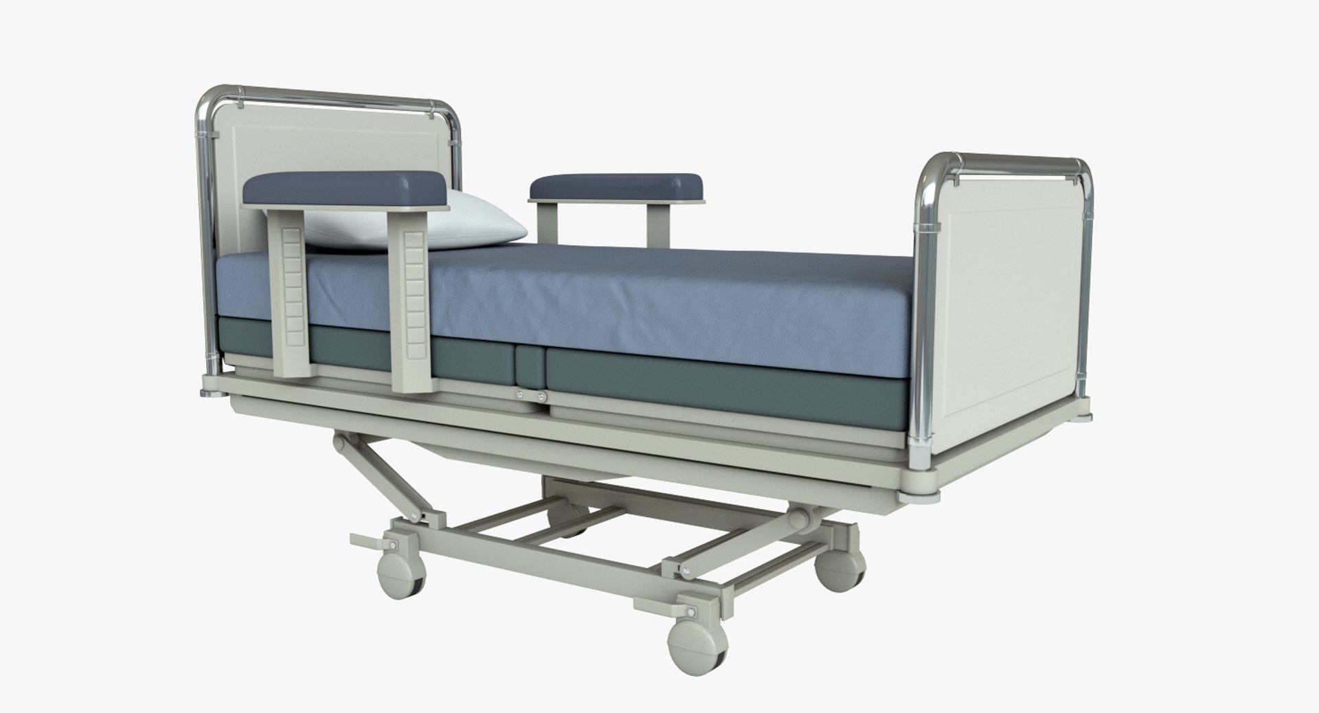 Hospital Patient Bed 3D Model - TurboSquid 1391503