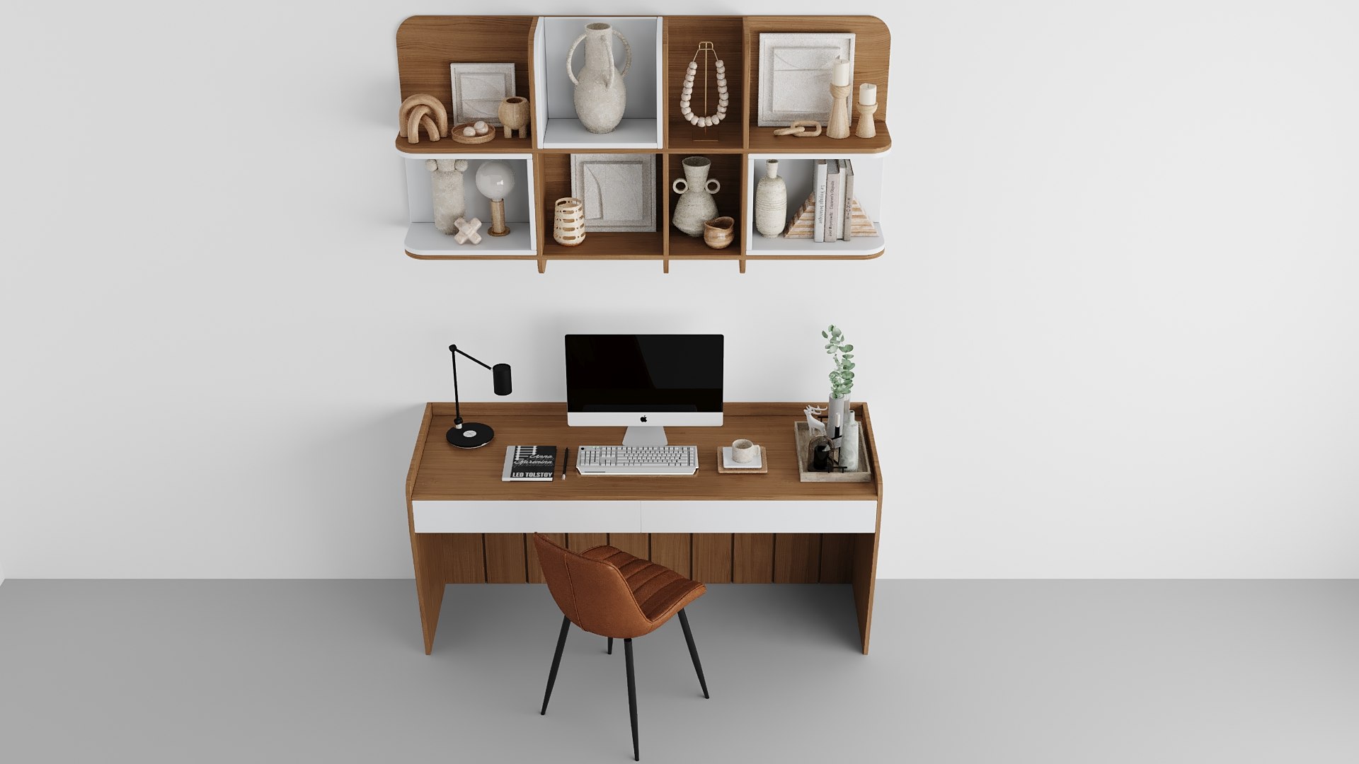 3D Writing Desk Model - TurboSquid 2099049