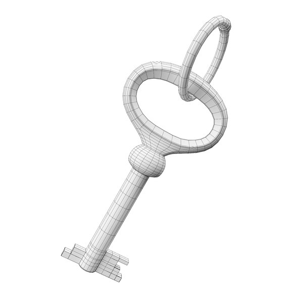 Antique gold key 3d model 3D model - TurboSquid 1976713