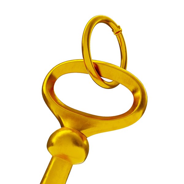 Antique gold key 3d model 3D model - TurboSquid 1976713