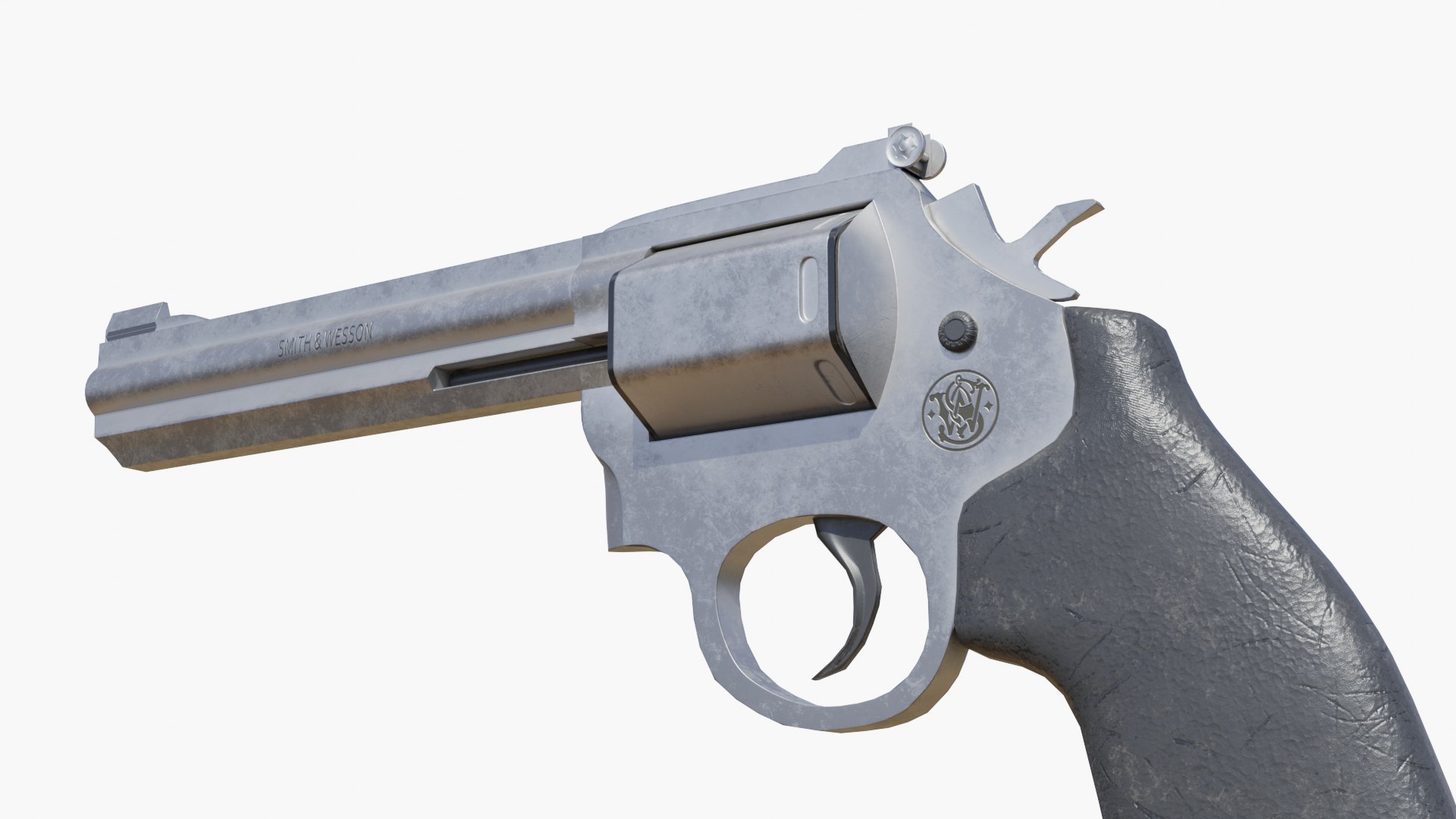 3D Lowpoly Revolver Model - TurboSquid 1883390
