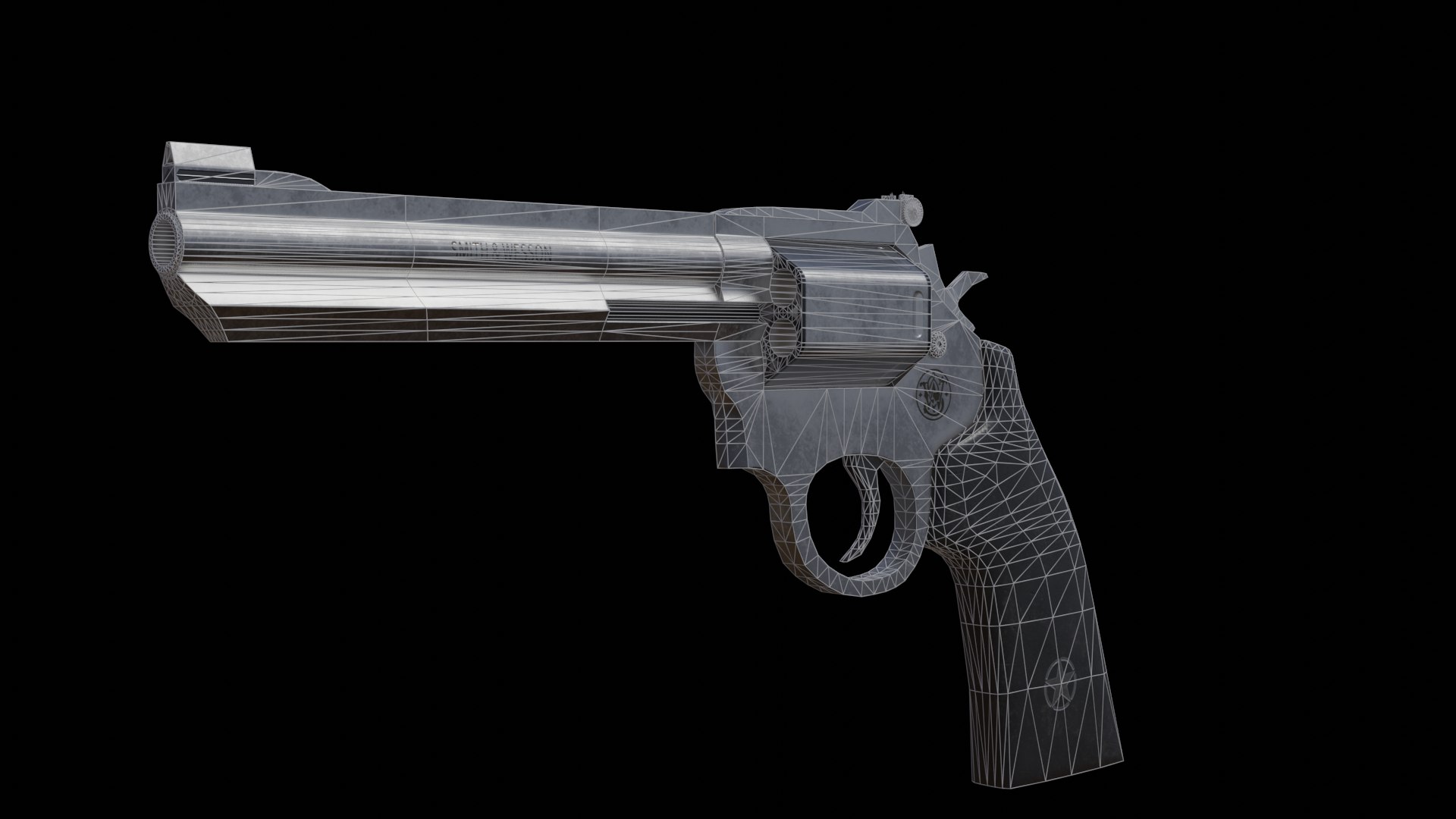3D Lowpoly Revolver Model - TurboSquid 1883390
