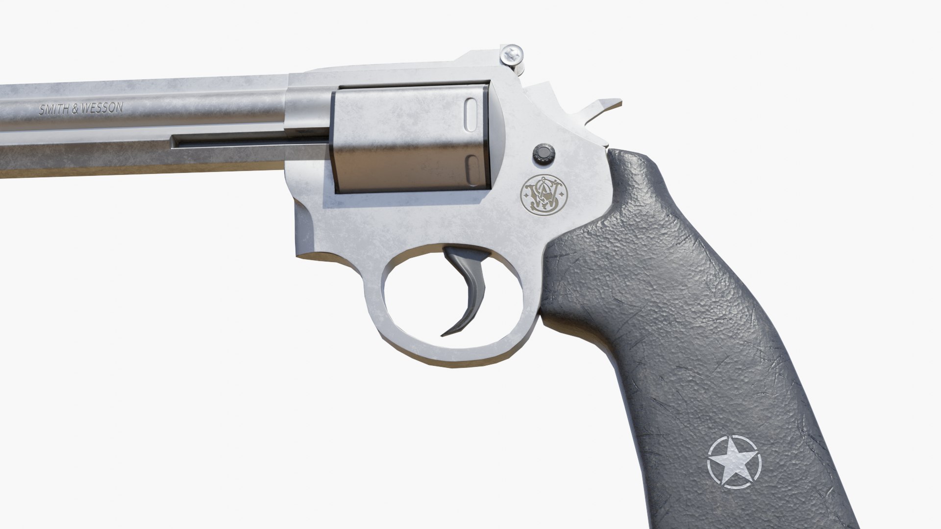 3D Lowpoly Revolver Model - TurboSquid 1883390