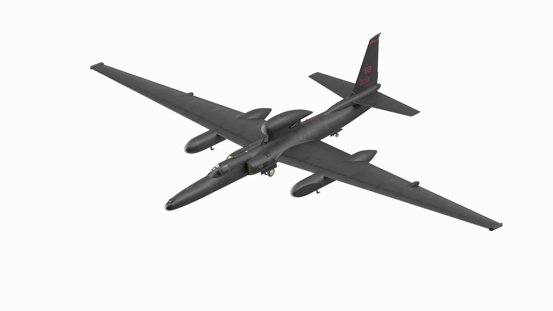 Lockheed U2 Dragon Lady Aircraft Rigged for Cinema 4D model ...
