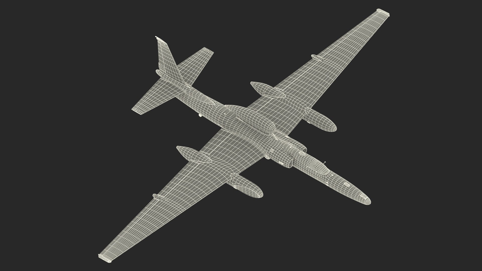 Lockheed U2 Dragon Lady Aircraft Rigged For Cinema 4D Model ...