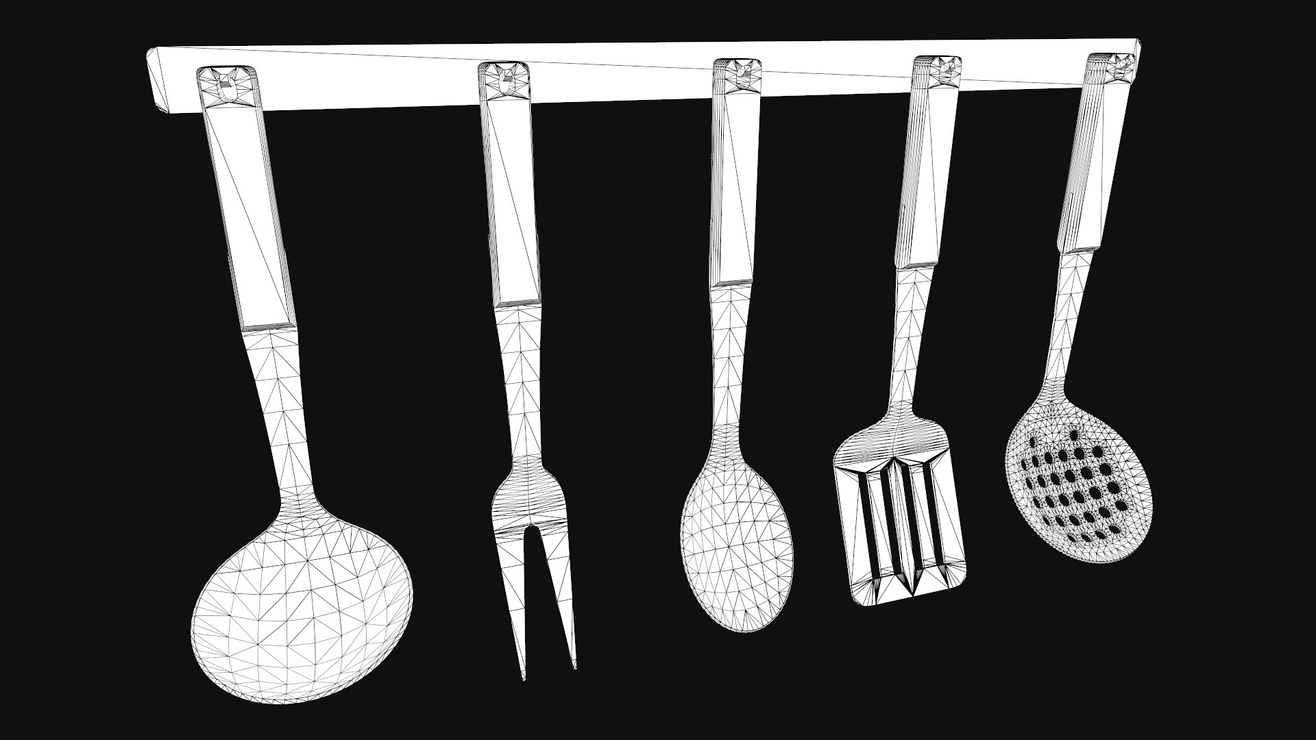 Kitchen Utensils 3D Model - TurboSquid 1759916