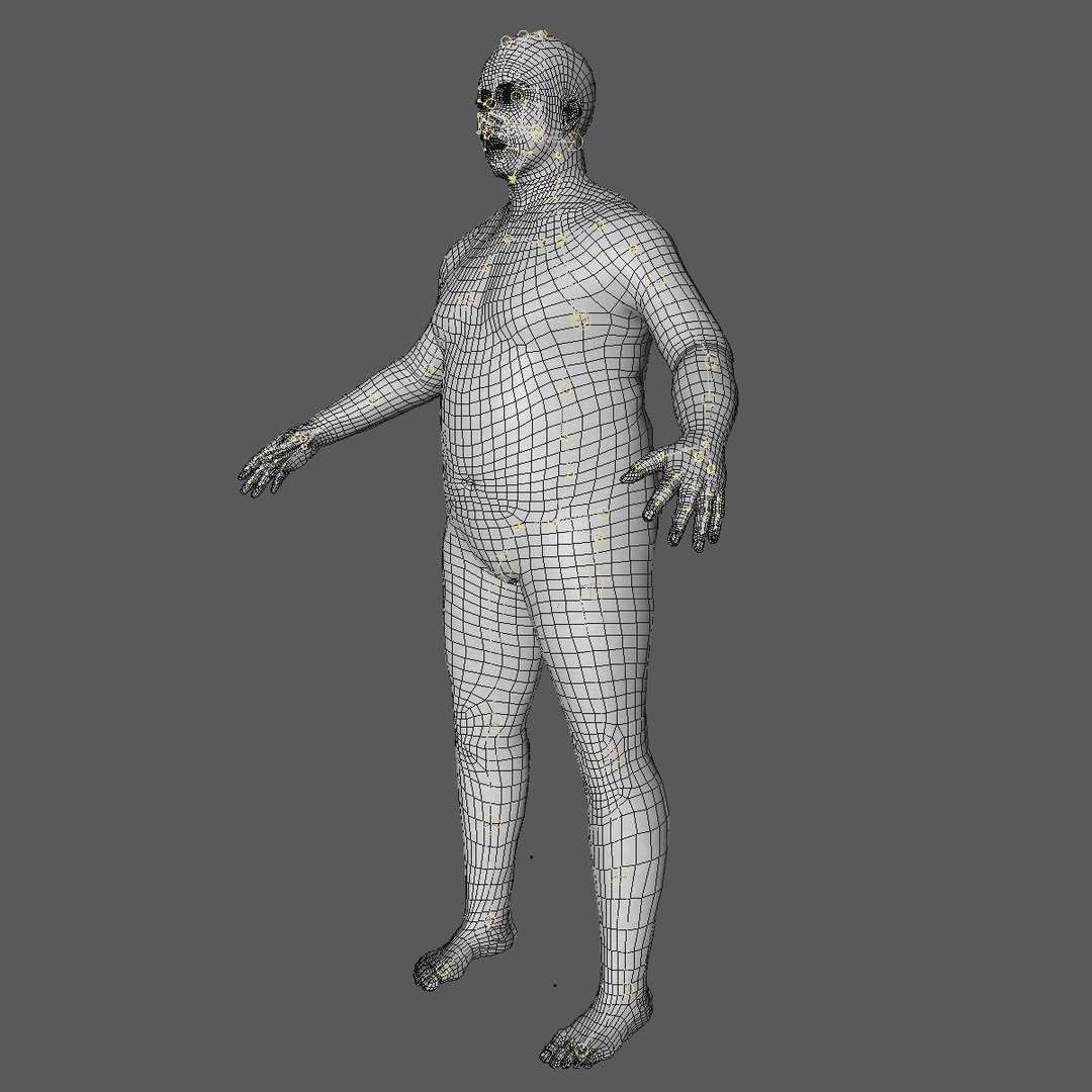 3d c4d realistic base mesh 45