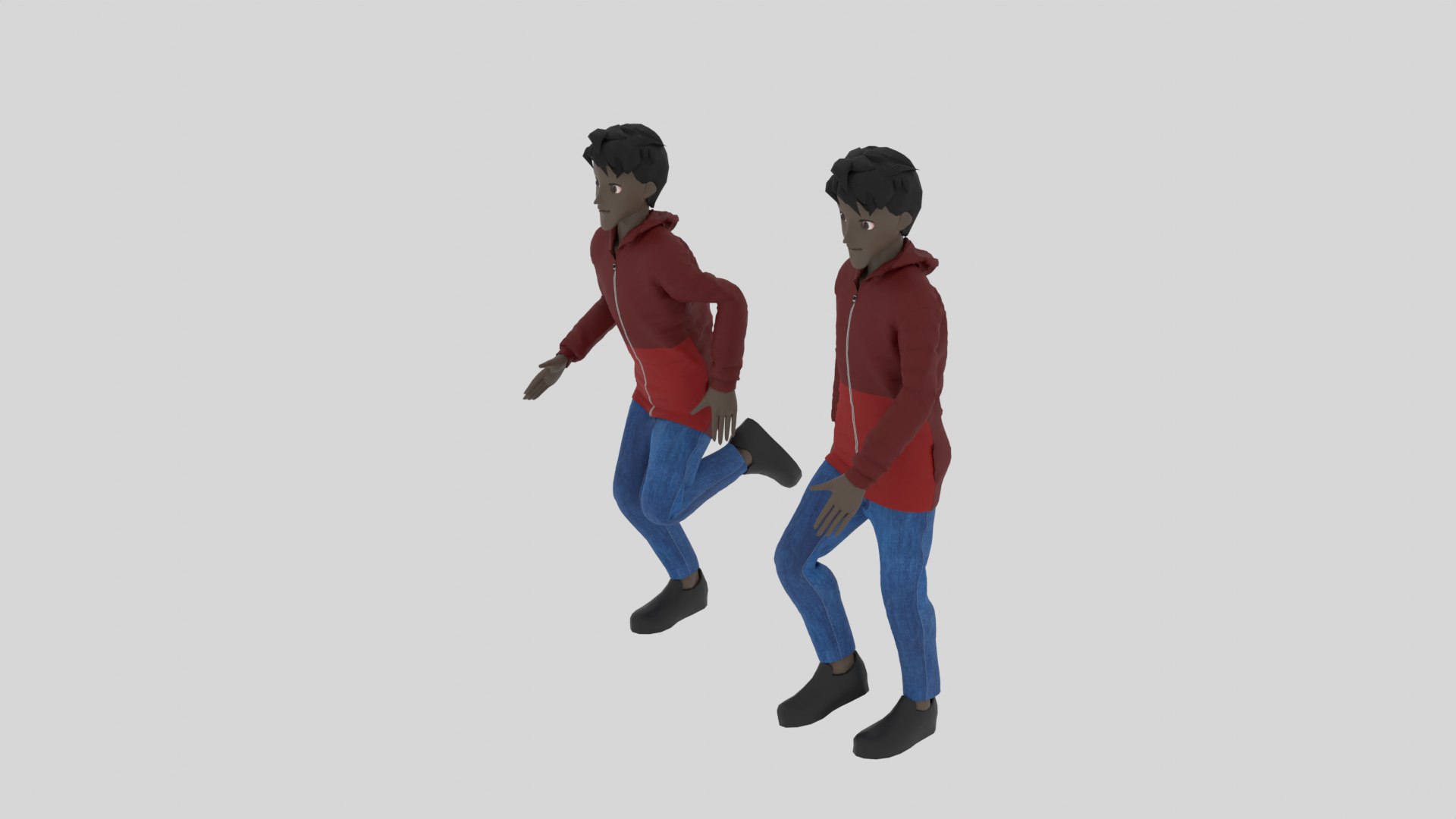 3D Model Cartoon Character Walking And Running Animation - TurboSquid ...