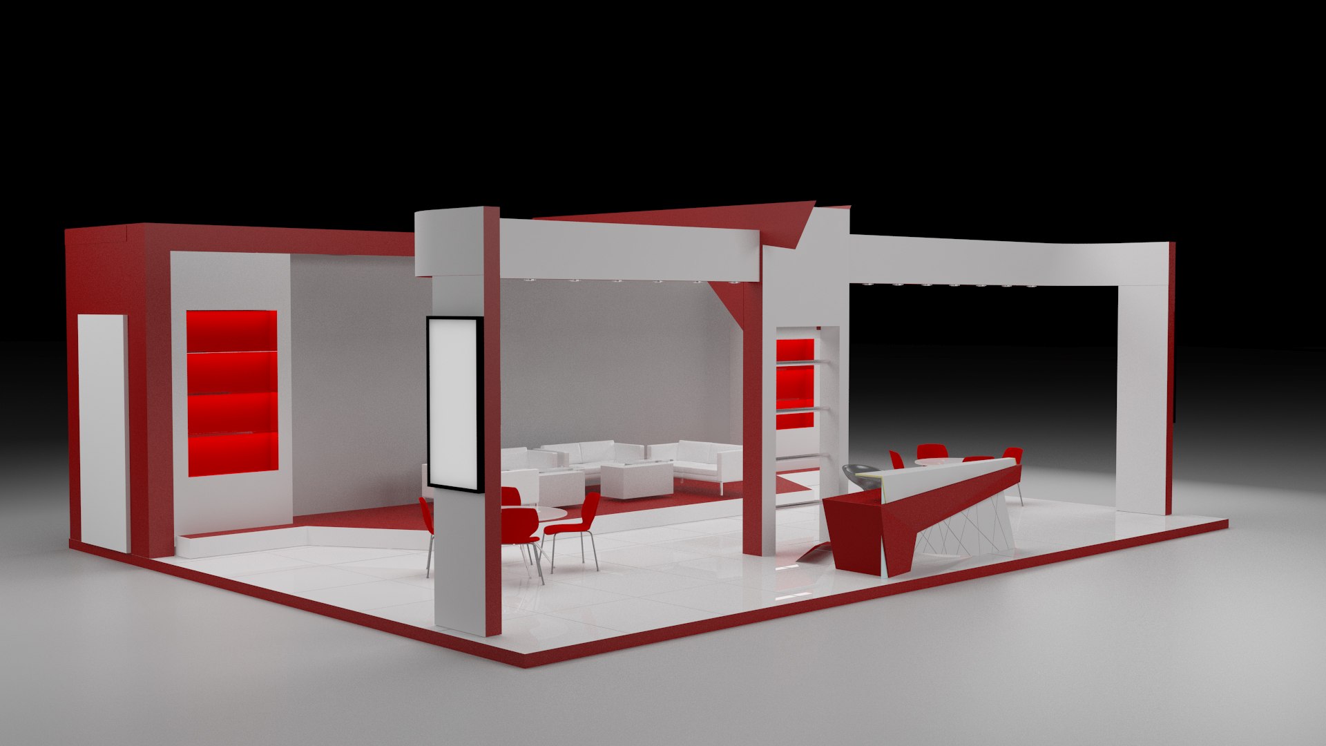 3D Exhibition Stall Model - TurboSquid 2326153