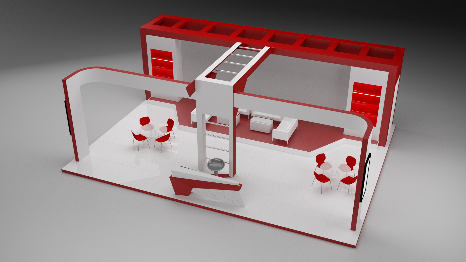 3D Exhibition Stall Model - TurboSquid 2326153