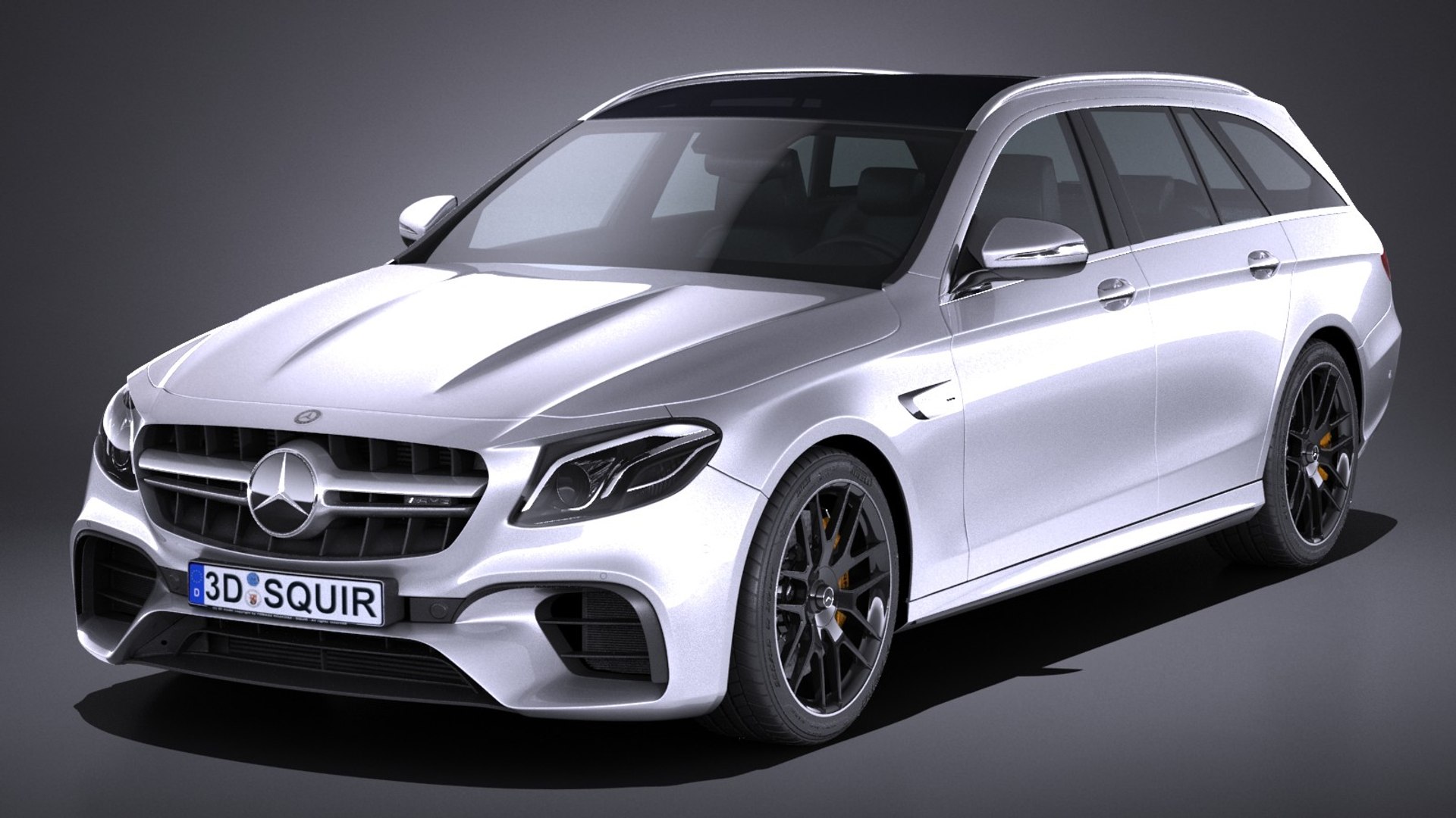 Mercedes E63 Amg 3d Model