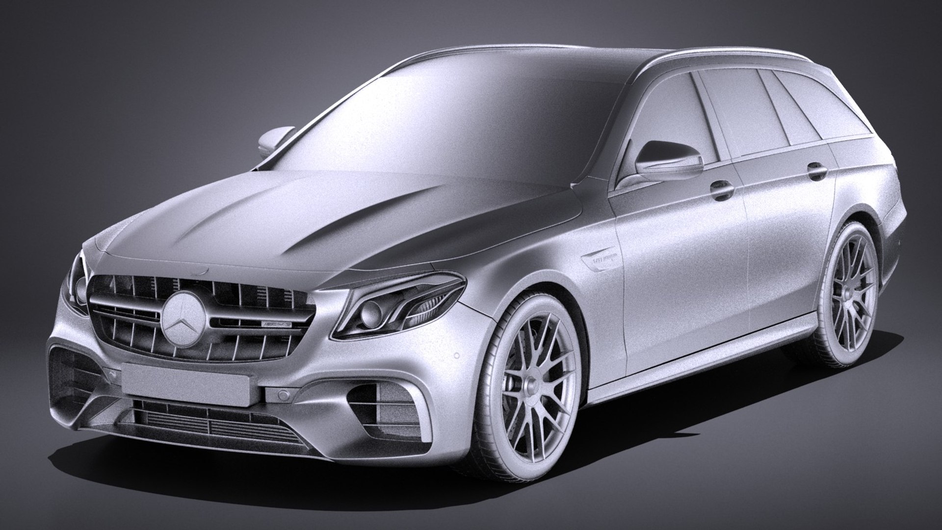 Mercedes E63 Amg 3d Model