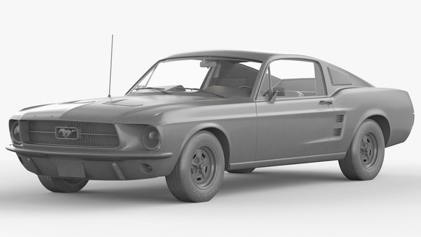 modelo 3d Ford Mustang Fastback 1967 - TurboSquid 2193962