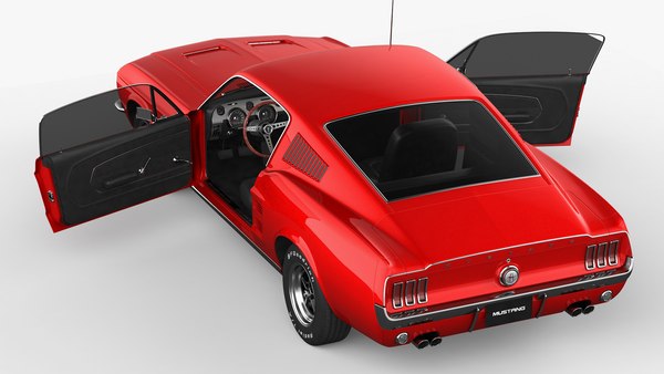 modelo 3d Ford Mustang Fastback 1967 - TurboSquid 2193962
