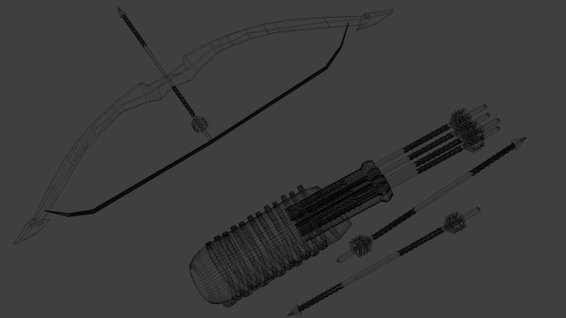 Free Bow With Arrow 3D Model Model - TurboSquid 1787257