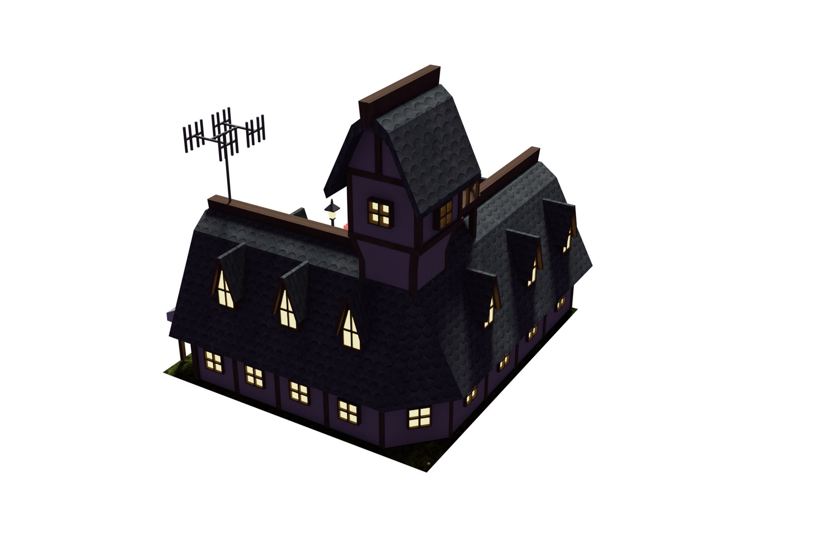 3D Model Small Hotel - TurboSquid 1838544