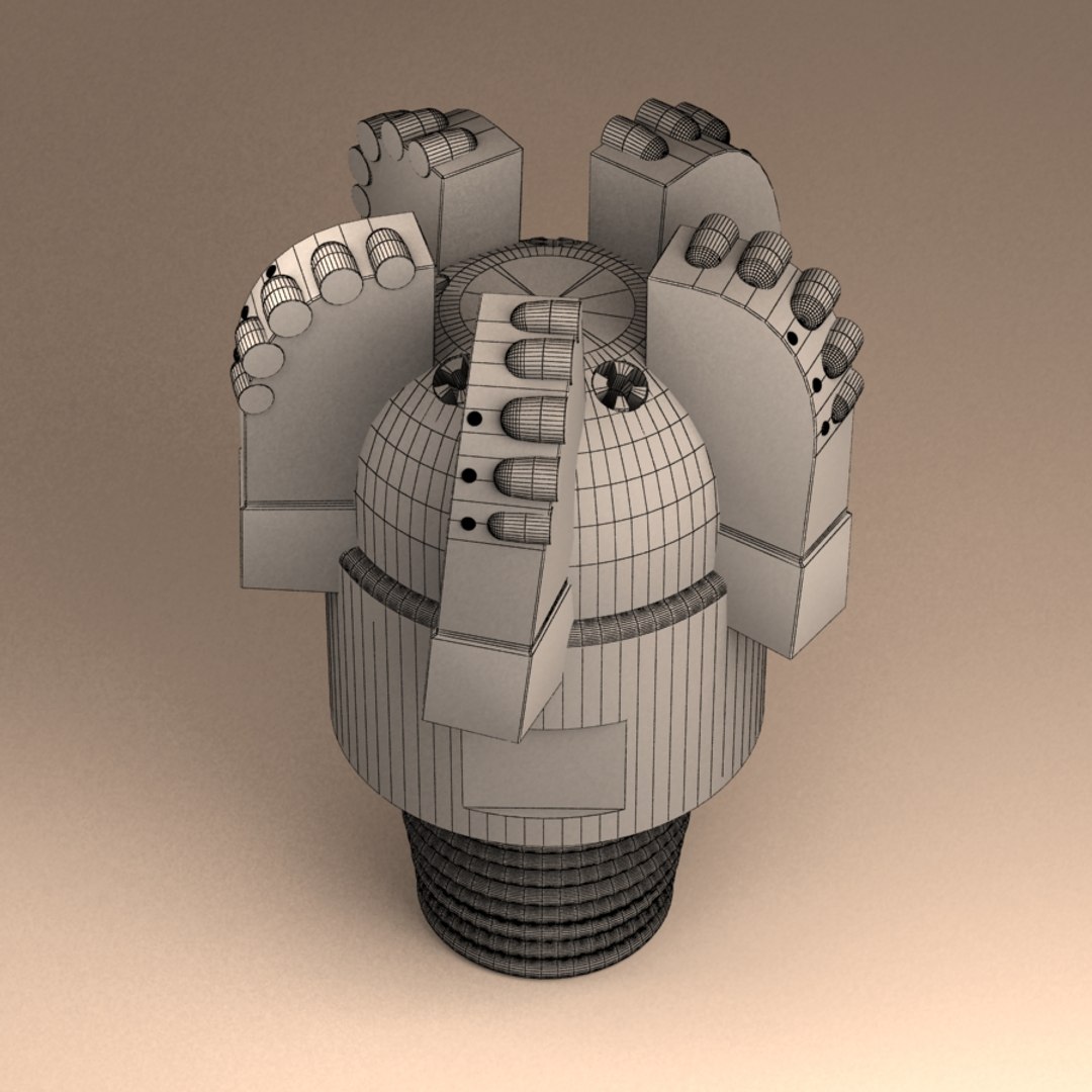 Pdc Drilling Bit 3d Model