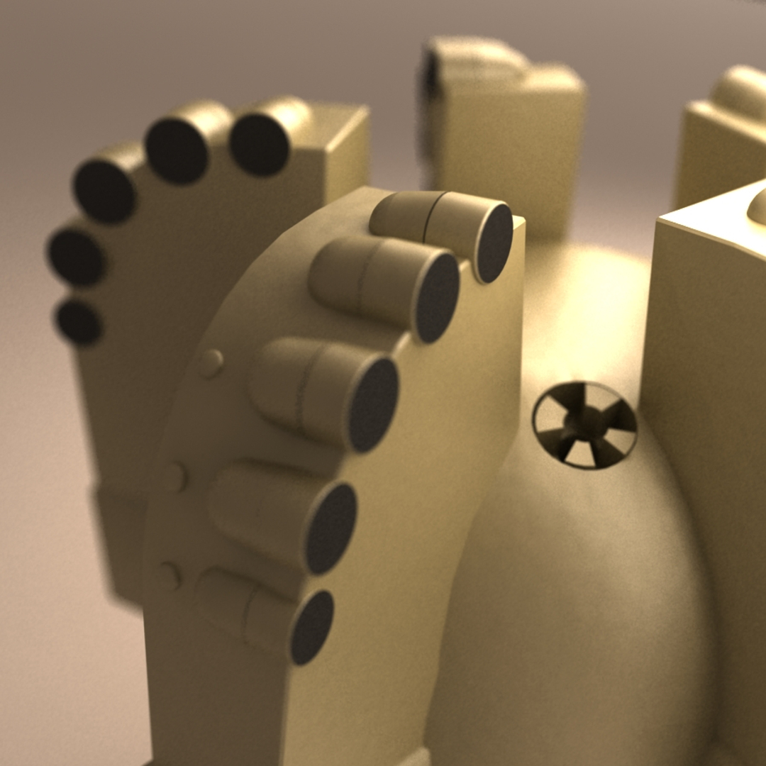 pdc drilling bit 3d model