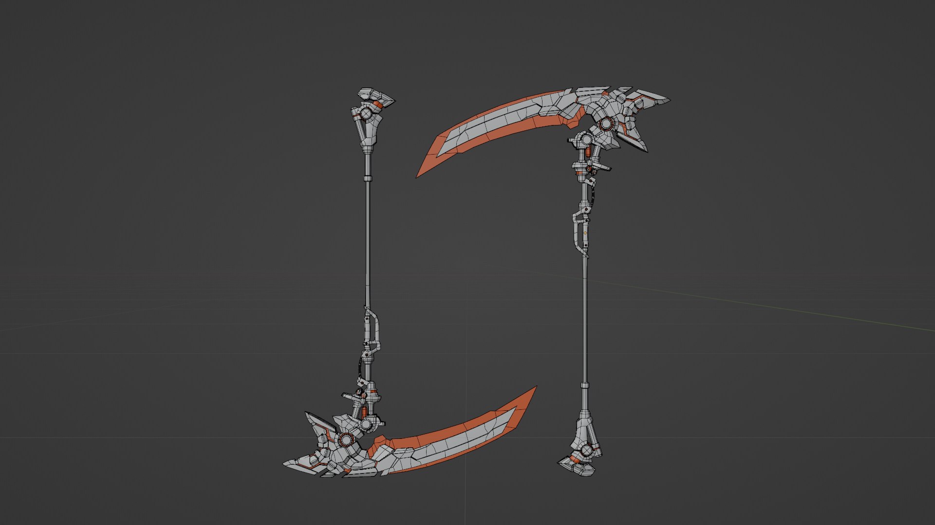 3D Twin Death 3D Weapon - TurboSquid 2074984